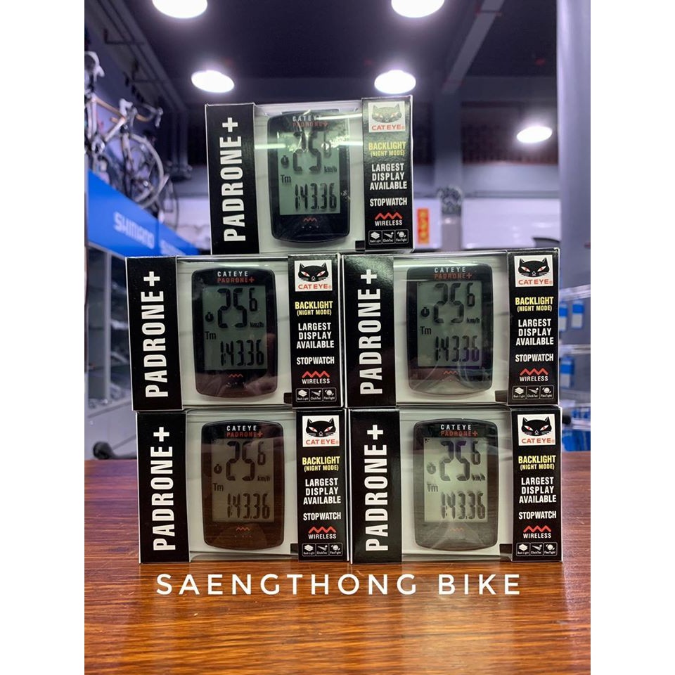ไมล์ CATEYE Padrone Wireless Plus สีดำมาตรฐาน (รุ่นมีไฟแบ็คไลท์) (รุ่น ...