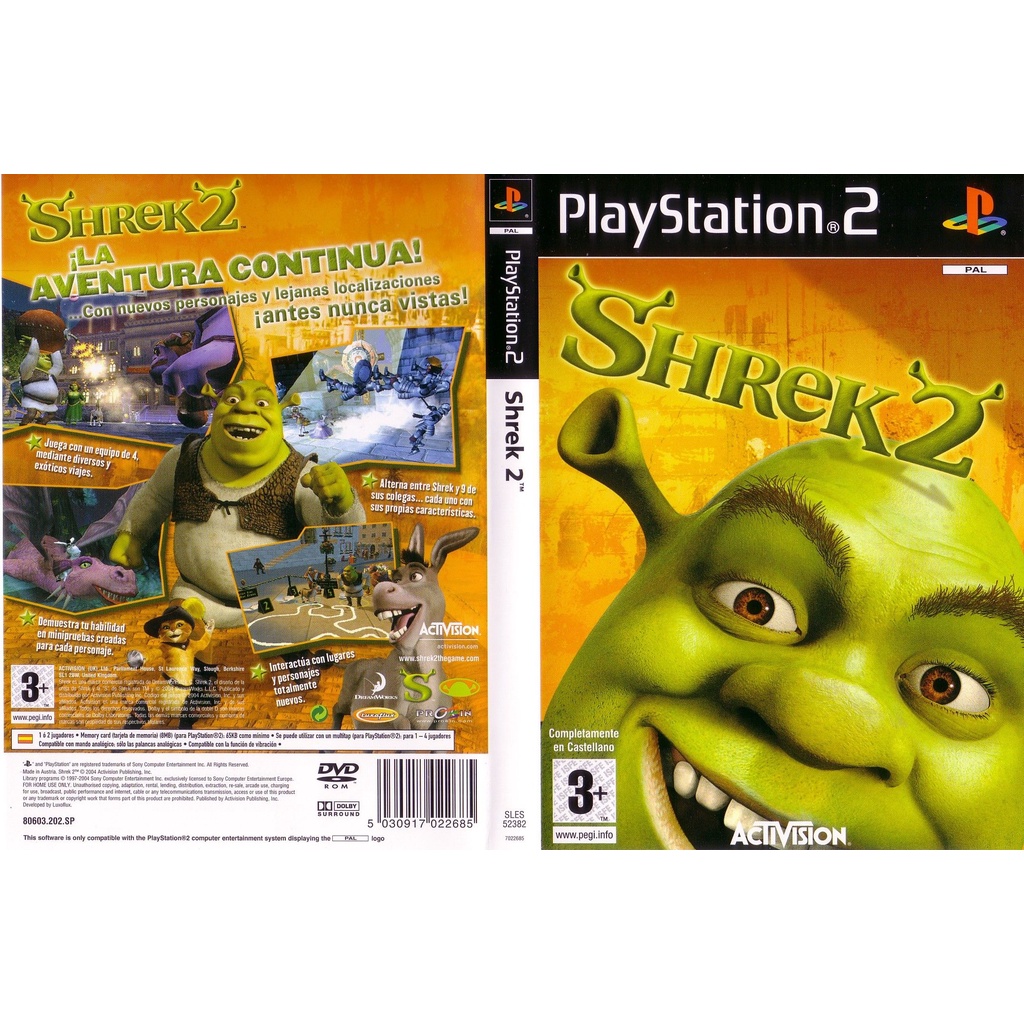 แผ่นเกมส์ PS2 DreamWorks Shrek 2 คุณภาพ ส่งไว (DVD) | Shopee Thailand