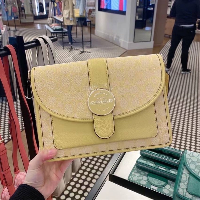 LONNIE CROSSBODY IN SIGNATURE JACQUARD ( coach c8307 )(IMDQCสอบถามก่อน ...