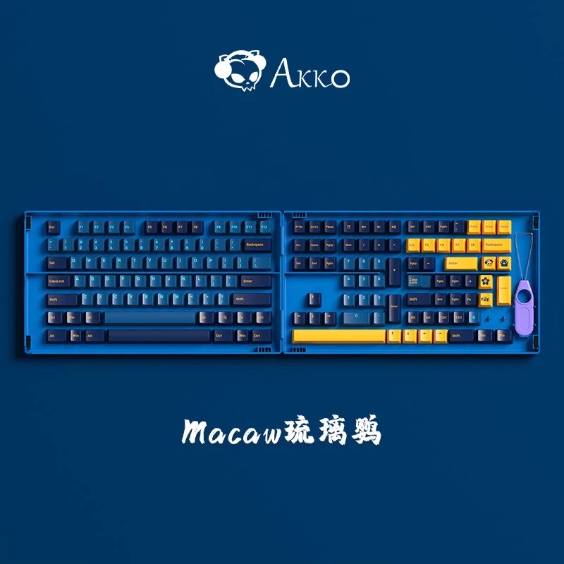 Akko Keycap Macaw PBT Cherry Profile Keycaps Set 157 keys | Shopee Thailand
