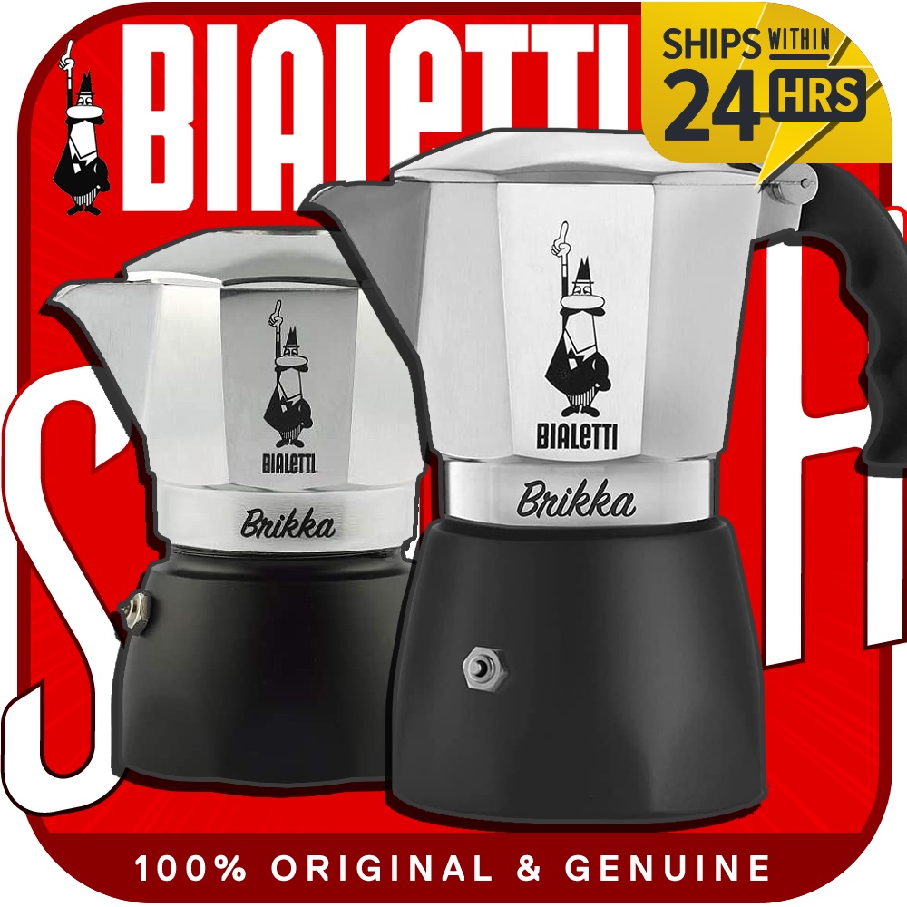 Bialetti New Brikka, Moka Pot (โมเดลปี 2020) เครื่องชงกาแฟ เท่านั้นที่สามารถผลิตครีมของเอสเปรส ...