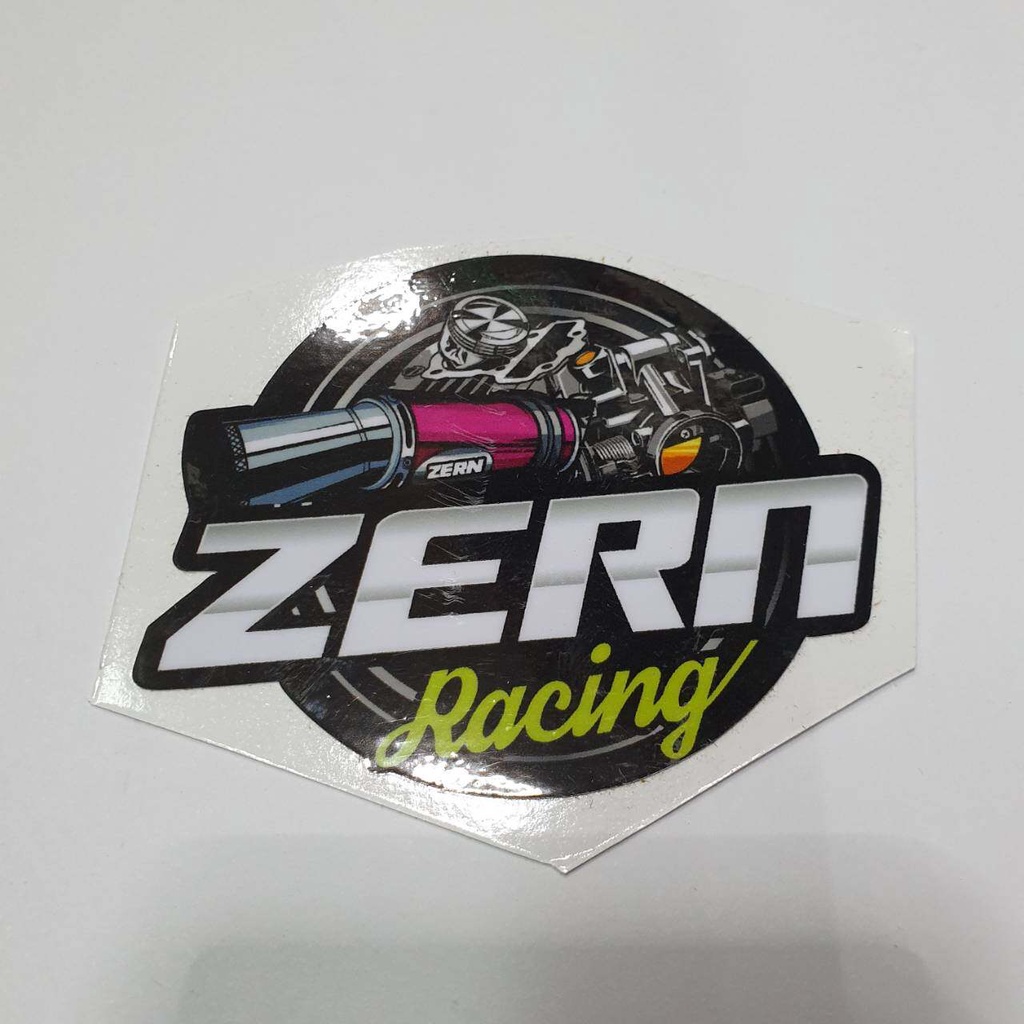 สติ๊กเกอร์ สติ๊กเกอร์ติดรถ ช่างเซิน ZERN RACING V.1 รูปท่อสีชมพู ...