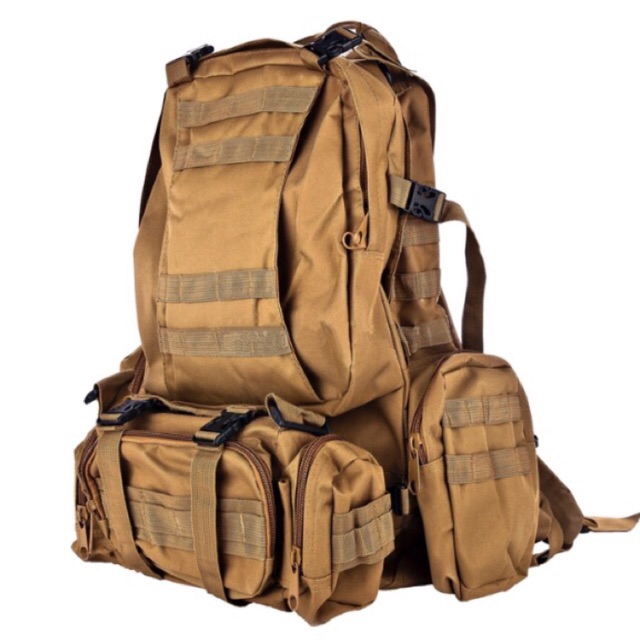 JUMBO TACTICAL CANVAS BAG PACK รุ่น AL-TCB/S (สีทราย) | Shopee Thailand