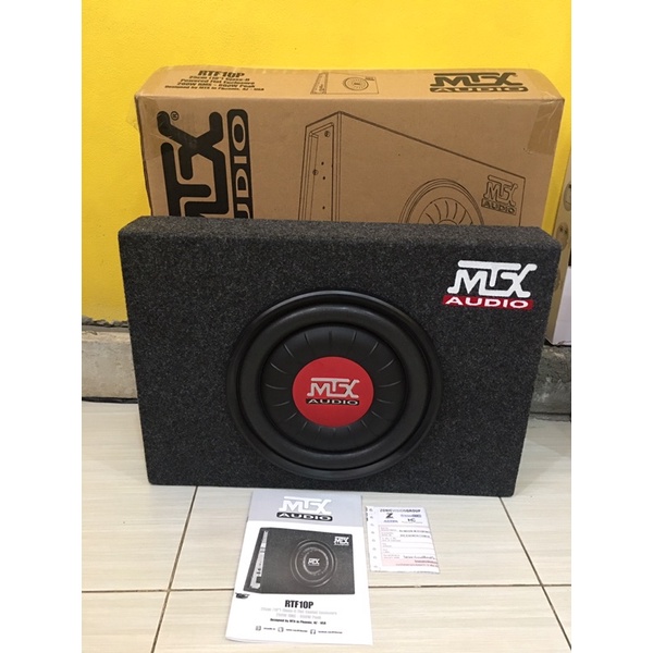 MTX 10” Subbox มีแอมป์ในตัว BassBox ยี่ห้อMTX รุ่น RTF10P Amplifier Class D200วัตต์RMS ติดรถยนต์ ...