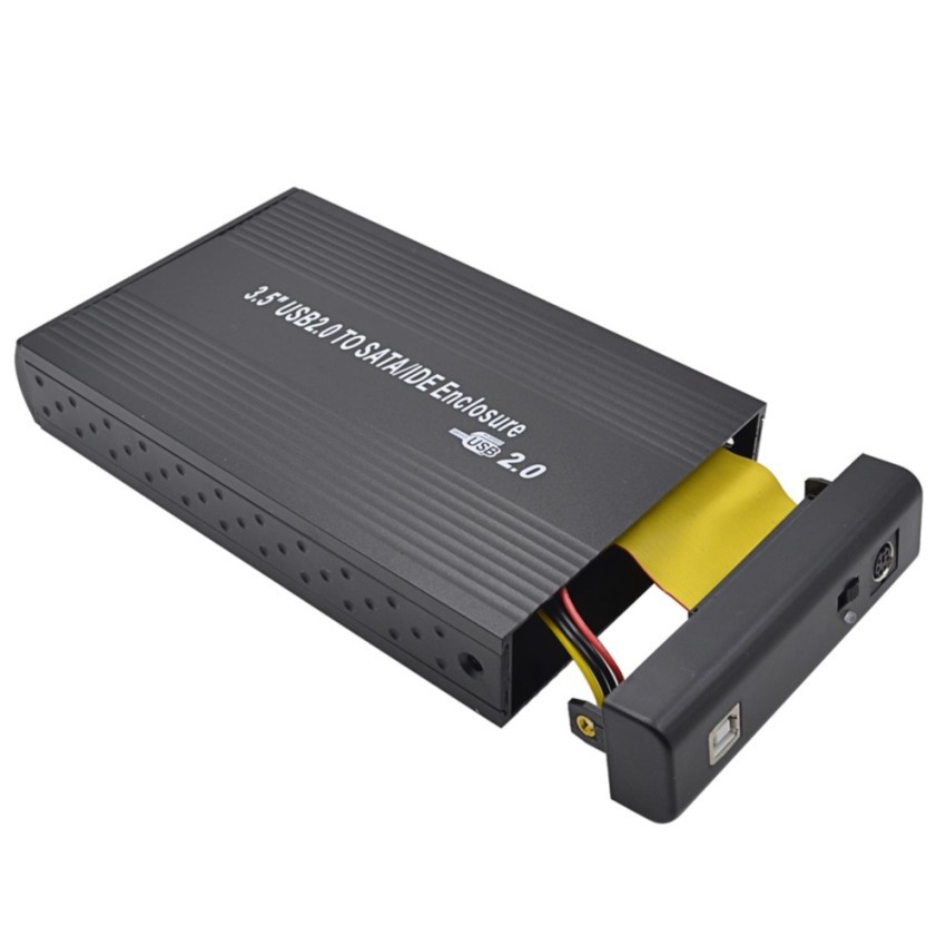 3.5In USB 2.0 To SATA+IDE HDD Hard Drive External Case Enclosure (BLACK ...