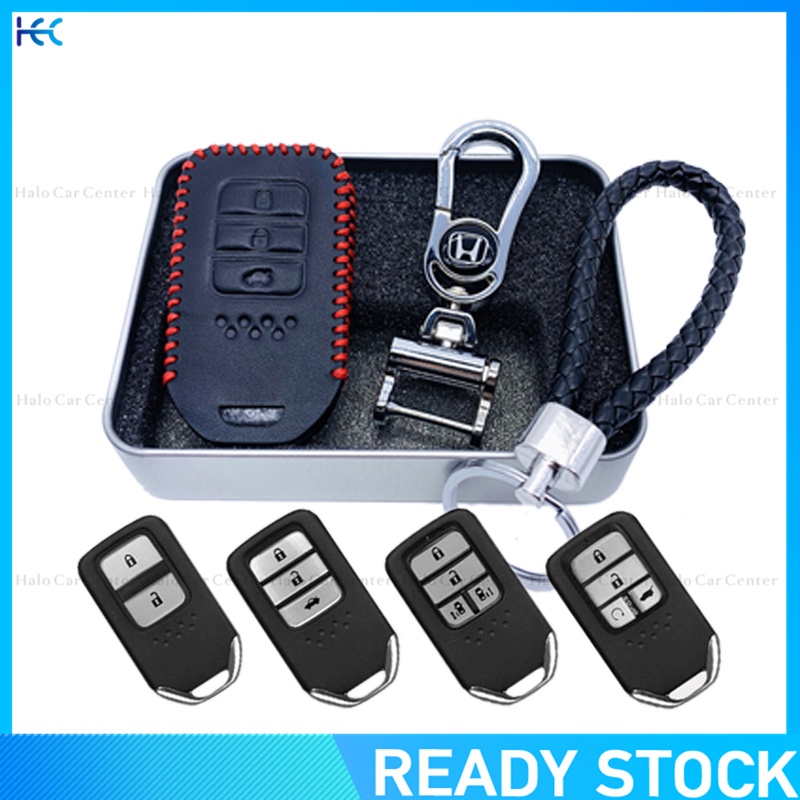 【Ready Stock】100% Genuine Leather Key Cover For Honda City HRV BRV JAZZ ...