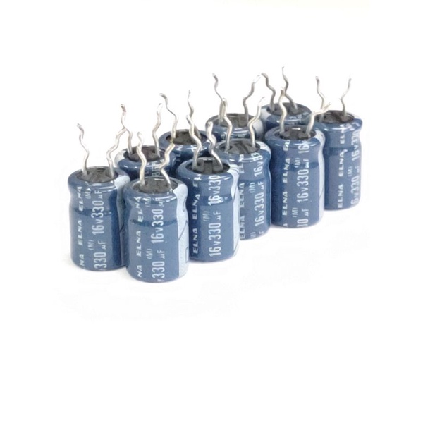 10ชิ้น capacitor 330uF 16v,คาปาซิเตอร์ 330uF/16v | Shopee Thailand
