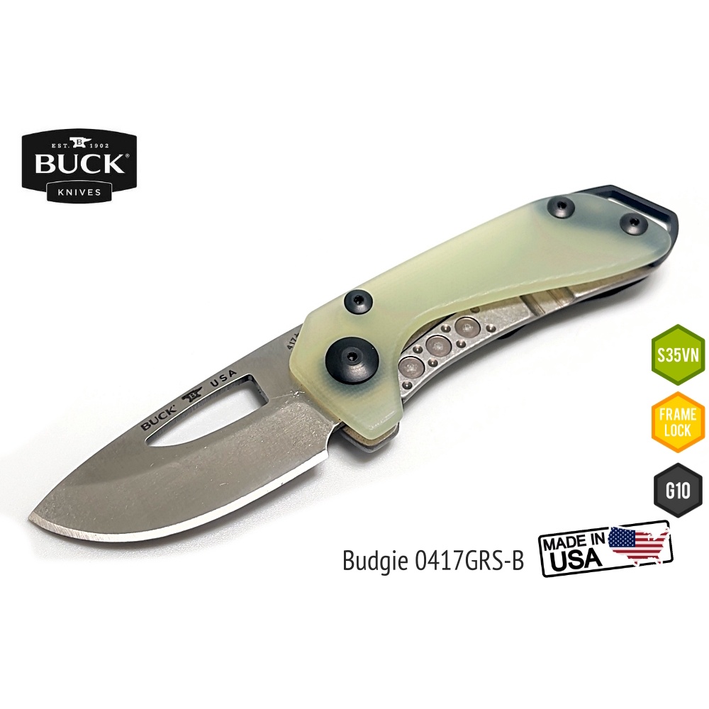 มีดพับ BUCK 417 Budgie ( S35VN ) | Shopee Thailand