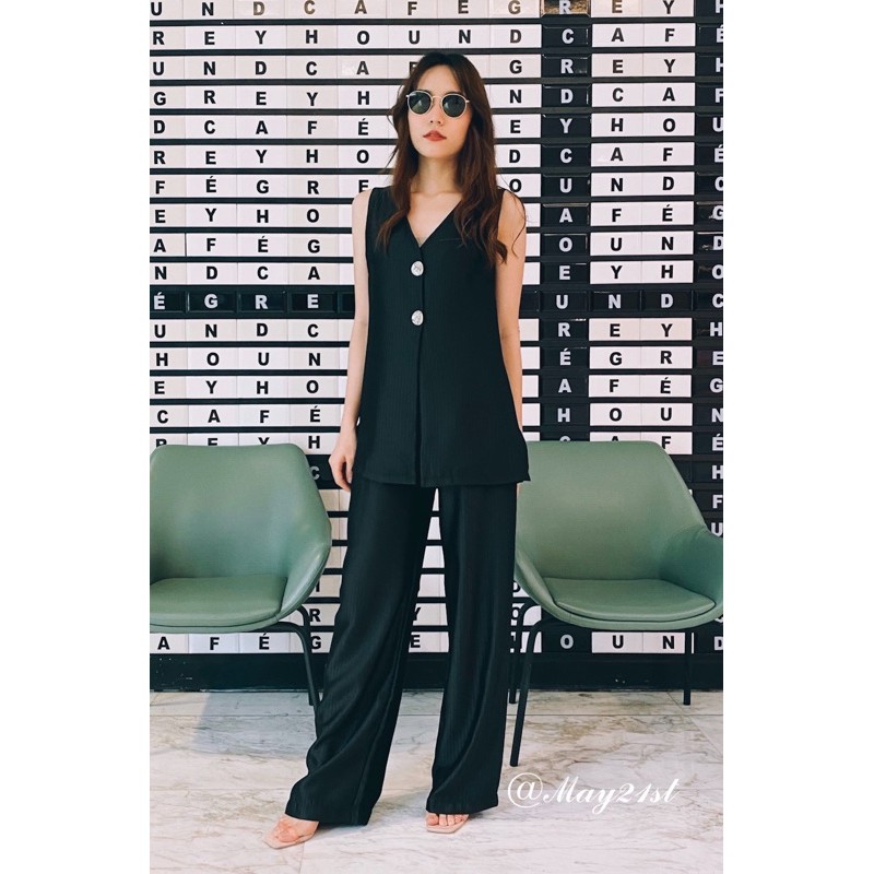 Poppy korea set เสื้อ+กางเกง | Shopee Thailand