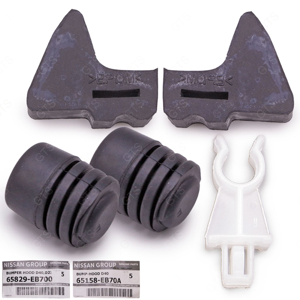ยางกันกระแทกฝากระโปรง ยางรองฝากระโปรงหน้า ของแท้ สีดำ สำหรับ Nissan ...