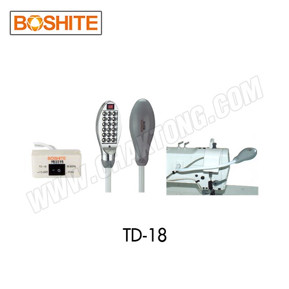 (มี2ชุด/กล่อง) โคมไฟติดจักร BOSHIT หลอด LED 18 หลอดรุ่น TD-18A โคมไฟติด ...