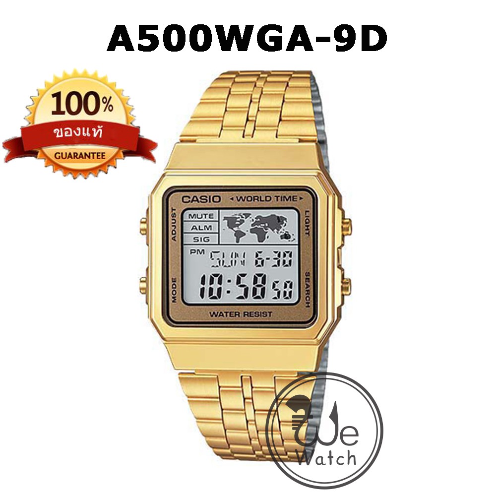 CASIO ของแท้ รุ่น A500WA A500WGA นาฬิกาผู้ชาย รับประกัน 1ปี A500 A500WA ...