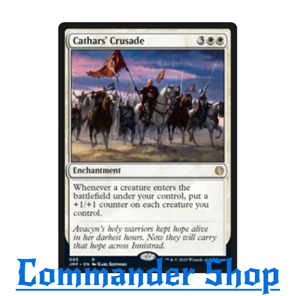 Cathars' Crusade (Enchantment) White Mv5 การ์ด Magic The Gathering (MTG ...