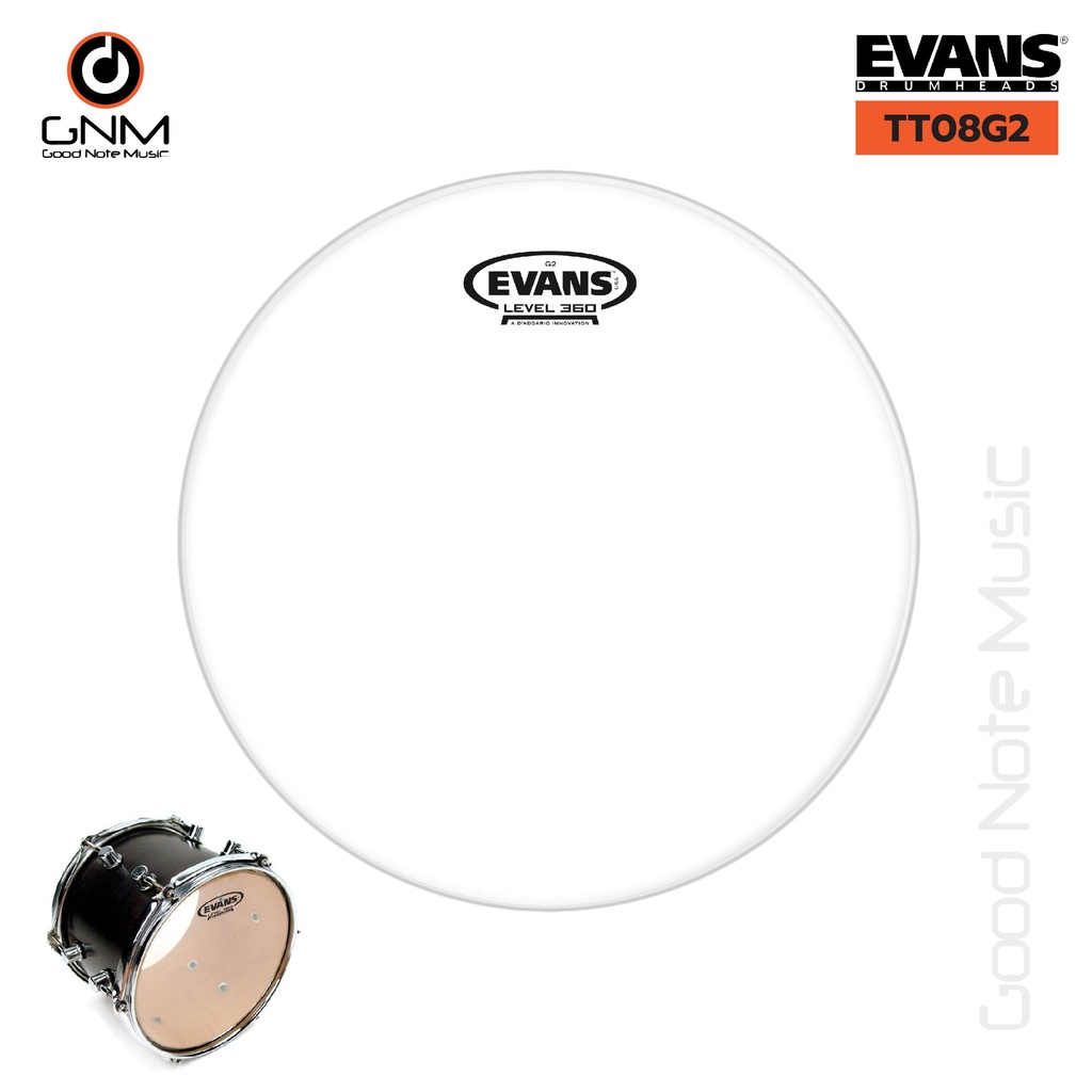 หนังกลอง EVANS #TT08G2 หนังกลอง 8" สีใส รุ่น GENERA G2 | Shopee Thailand