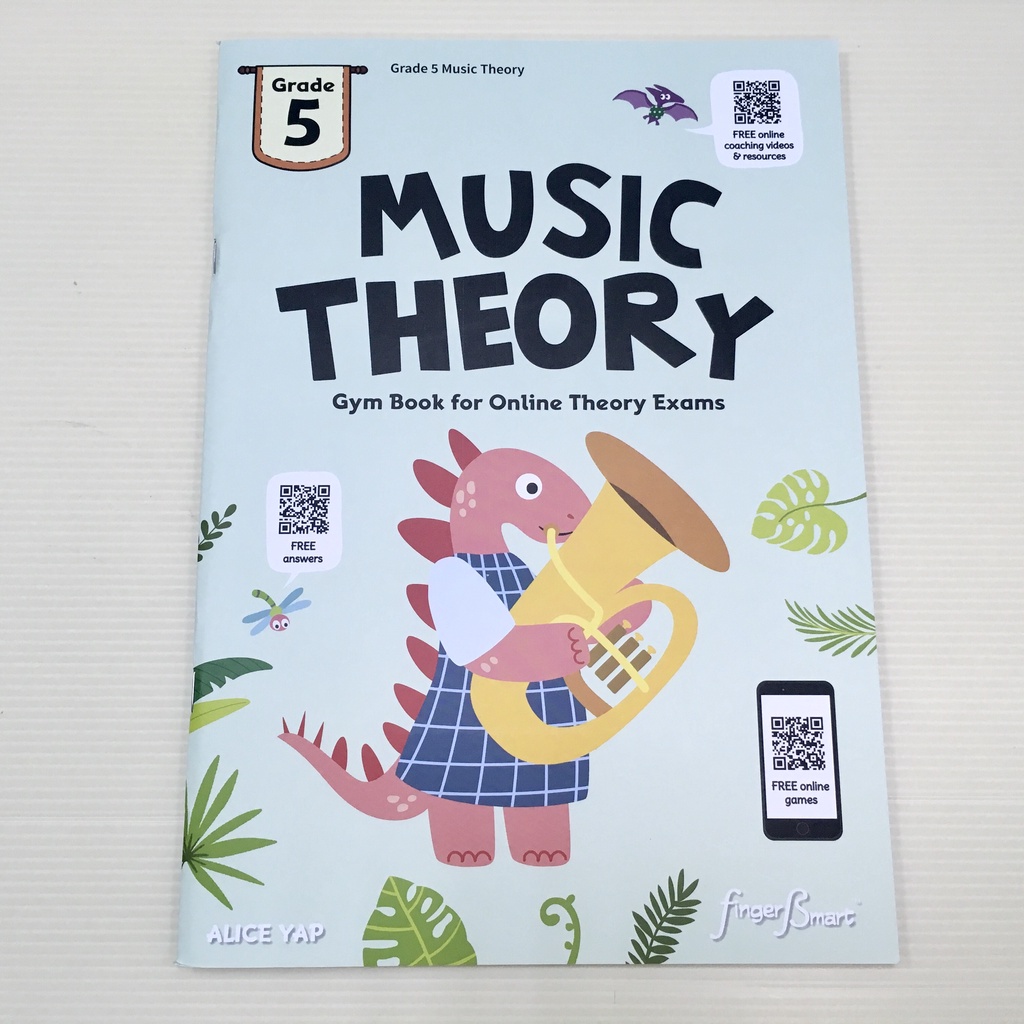[ใหม่] หนังสือ ทฤษฎีดนตรีอัจฉริยะนิ้วมือ และกระดาษฝึก เกรด 1~5 โดย ...