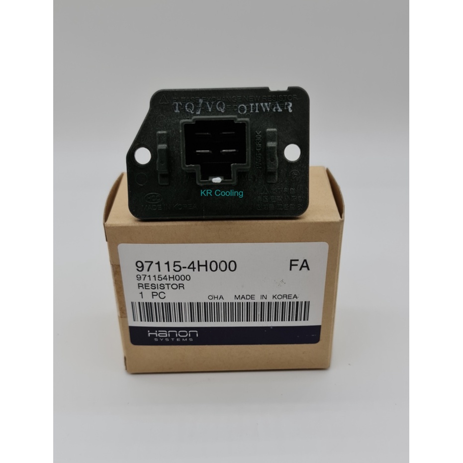 รีซิสเตอร์ ตู้หน้า แท้ HYUNDAI H1 STAREX RESISTOR (ปลั๊กตรง) รีซิสแต๊นท ...