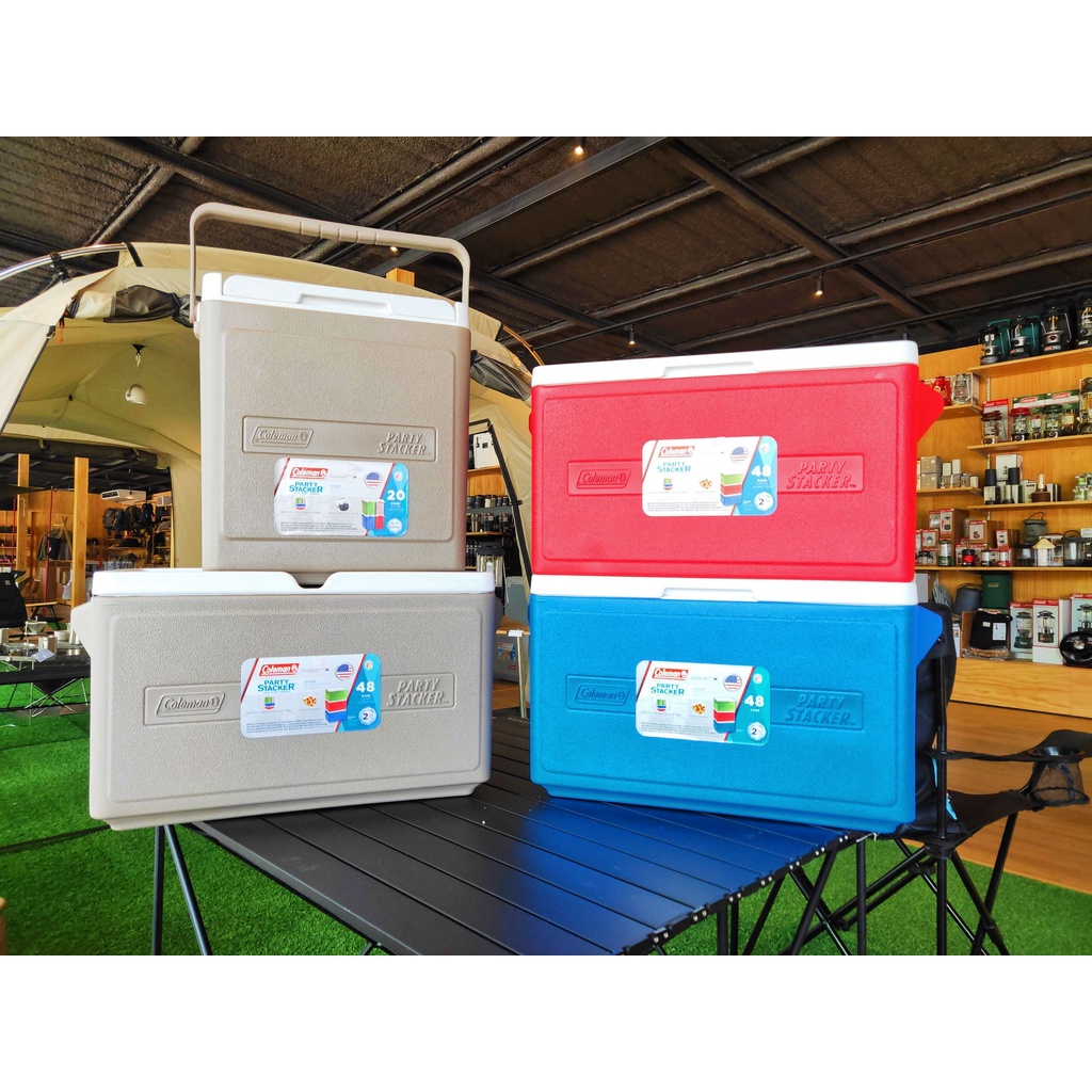Coleman US 48 Can Party Stacker Cooler 20/48 | Shopee Thailand