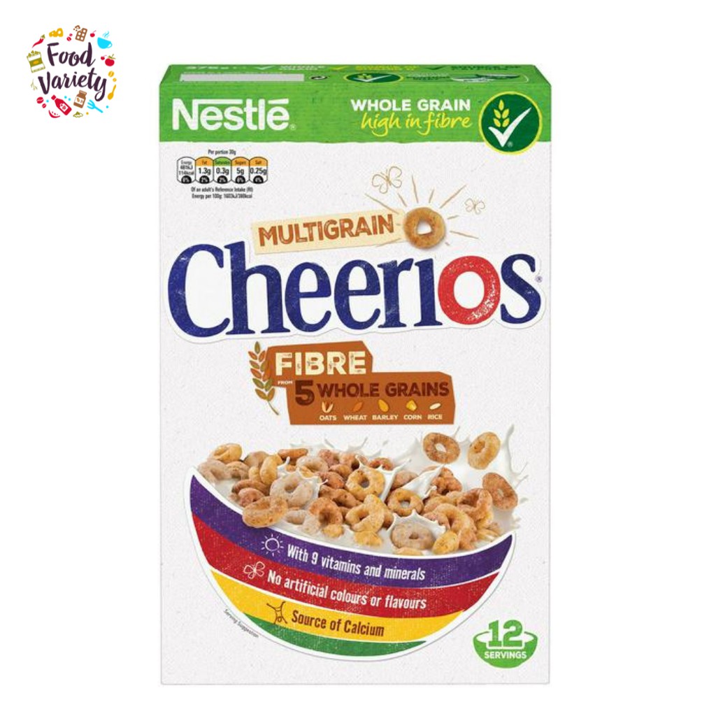 Nestle Cheerios Multigrain Cereal 390g เนสท์เล่ เชียร์ริออส ซีเรียล ...