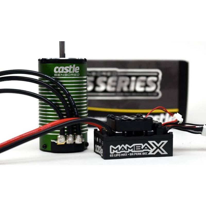 Castle Creations Mamba X Waterproof Combo w/1512 Sensored Motor (1800kV ...