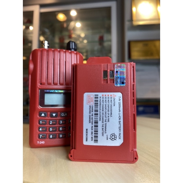 แบตเตอรี่วิทยุสื่อสาร iTALK T245 ของแท้ ความจุ 2200mAh มีรับประกัน พร้อมส่ง ออกใบกำกับภาษีได้ ...