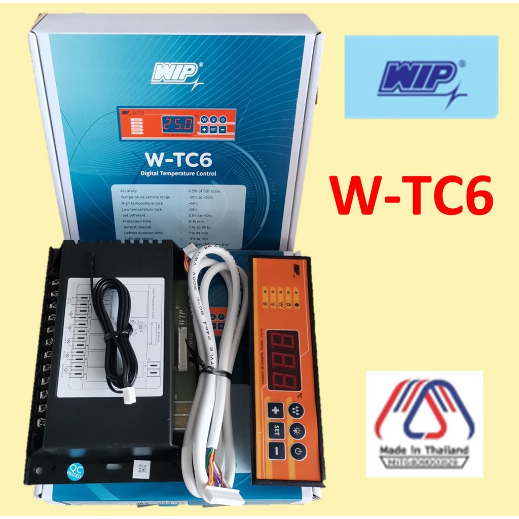 WIP W-TC6 : Digital Temperature Control เครื่องควบคุมอุณหภูมิ ตู้เย็น ตู้แช่ Chiller | Shopee ...