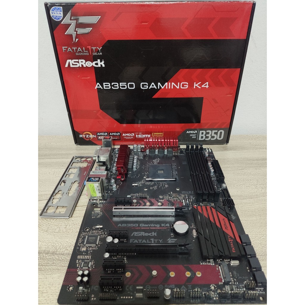 เมนบอร์ด [AM4] ASRock Fatal1ty AB350 Gaming K4 | Shopee Thailand