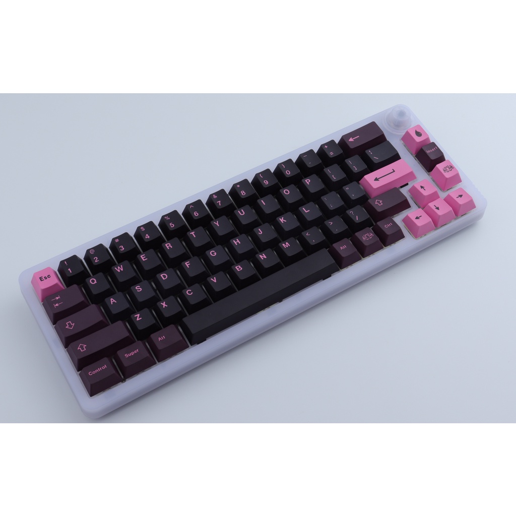 GMK Black lotus keycaps, 129 คีย์ keycaps Cherry Profile DYE-SUB ส่วน ...