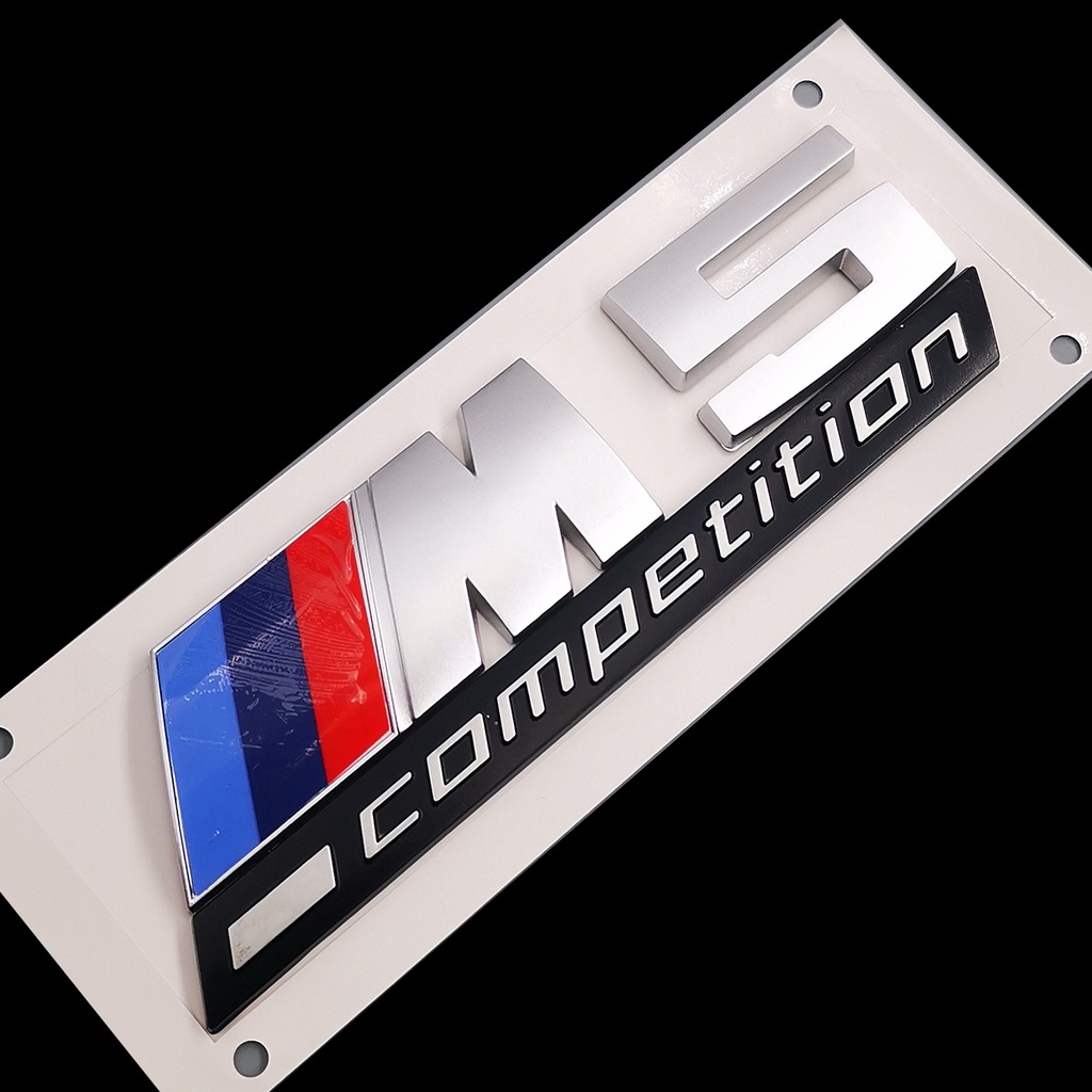 BMW M5 Logo Auto Badge Emblem Trunk Emblem COMPETITION Bar Underlined ...