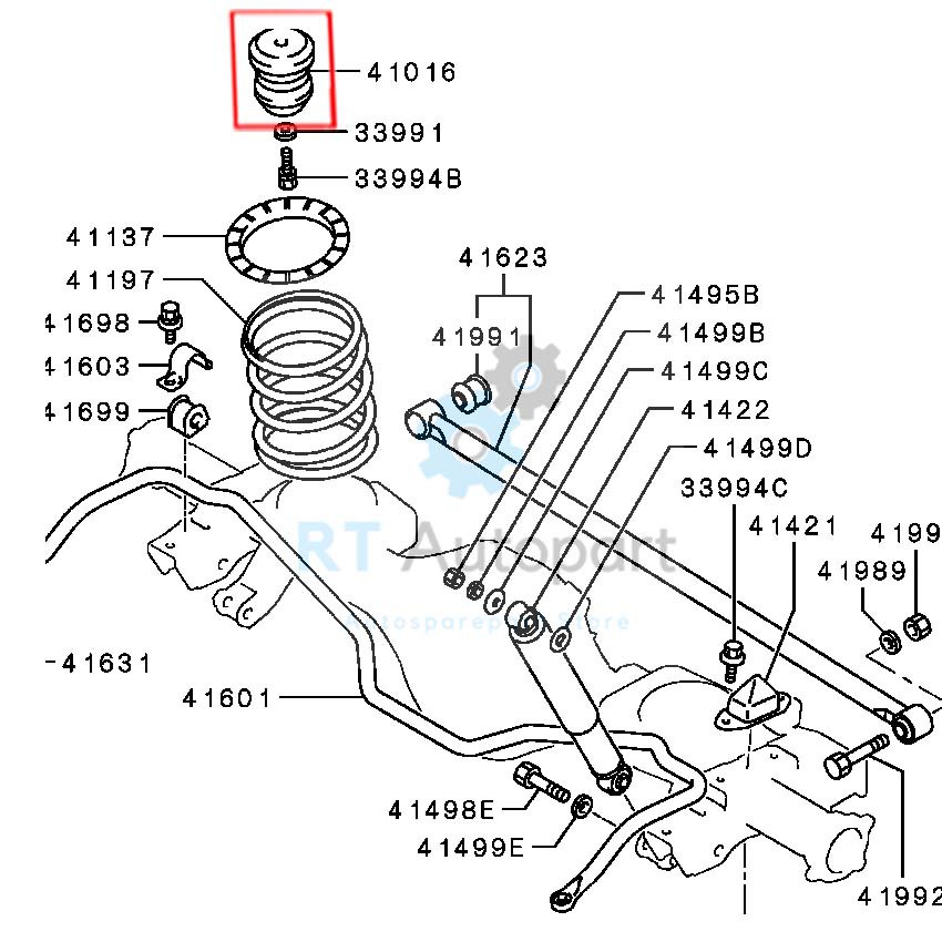 RBI กันกระแทกโช้คหลัง Mitsubishi Pajero Pajerosport / กันกระแทกโช้ค กัน ...