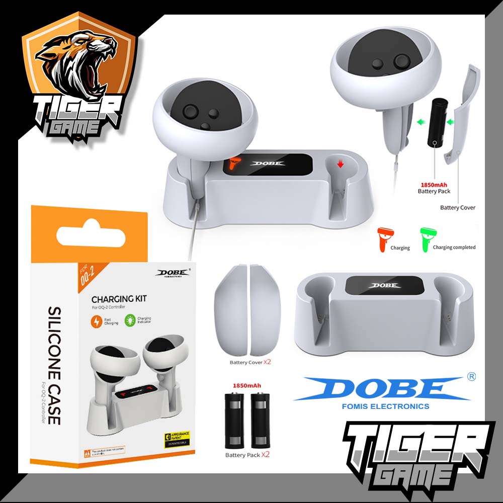 DOBE Charging Dock for Oculus Quest 2 (แท่นชาร์จจอย Meta Quest 2)(ที่ชาร์จจอย Oculus)(TY-18170 ...