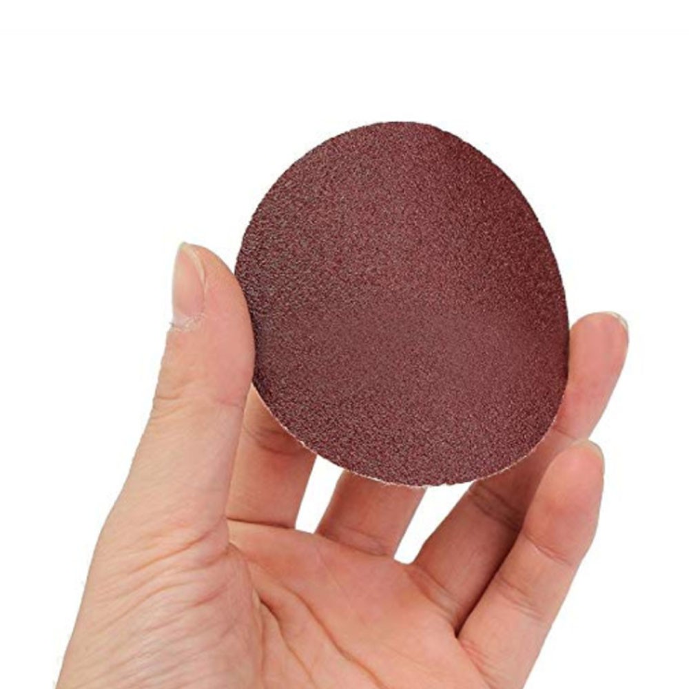 แพคละ 10 แผ่น กระดาษทรายกลม 4"-5"-7" แผ่นกระดาษทราย Circle Flocking ...