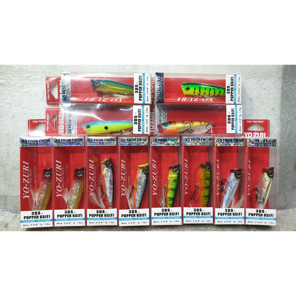 Yozuri Yo-zuri 3ds popper 65f เหยื่อตกปลา เหยื่อปลอม โยซูริ | Shopee Thailand