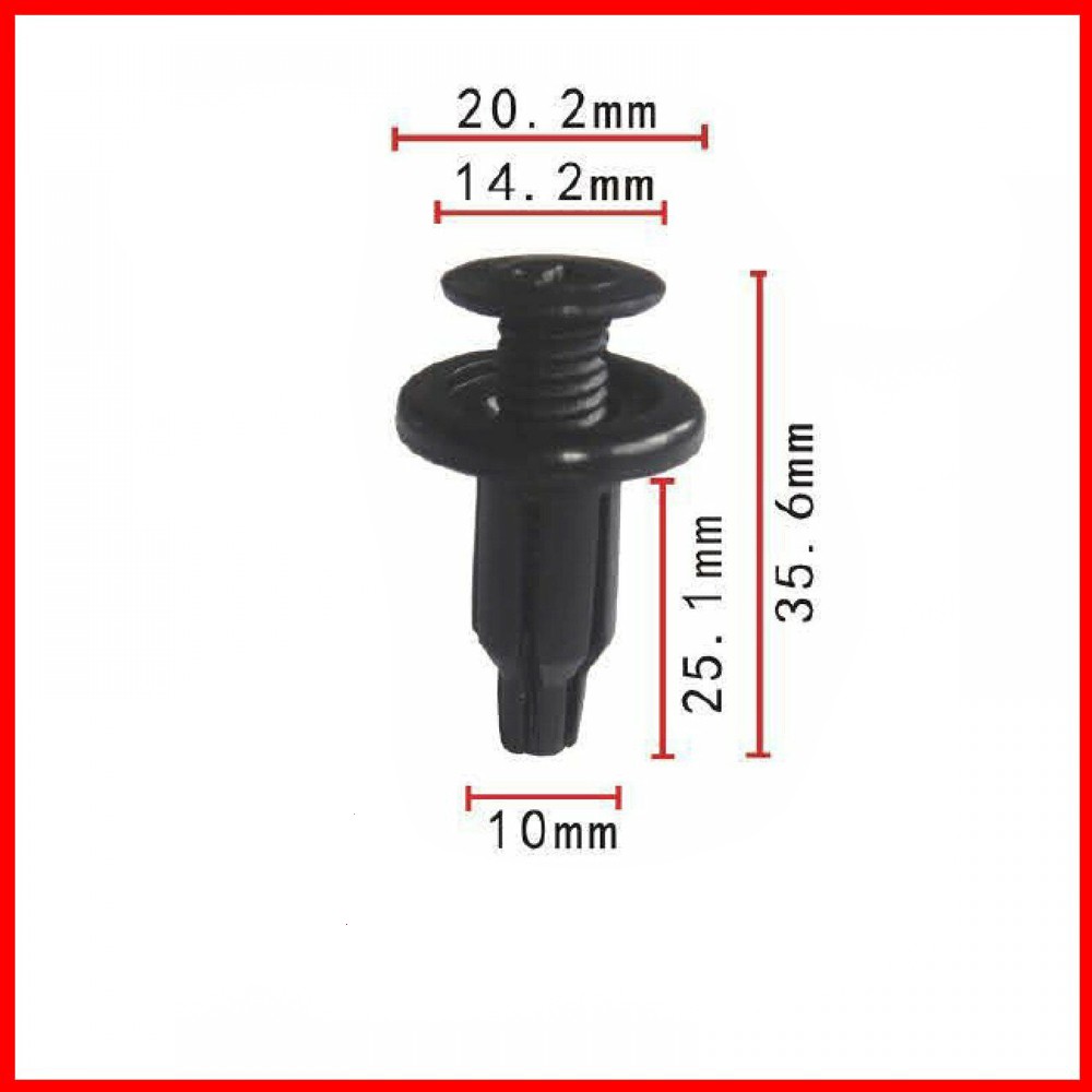 Front & Rear Bumper Push-Type Retainer clip คลิปยึดกันชนหน้าและหลัง ...