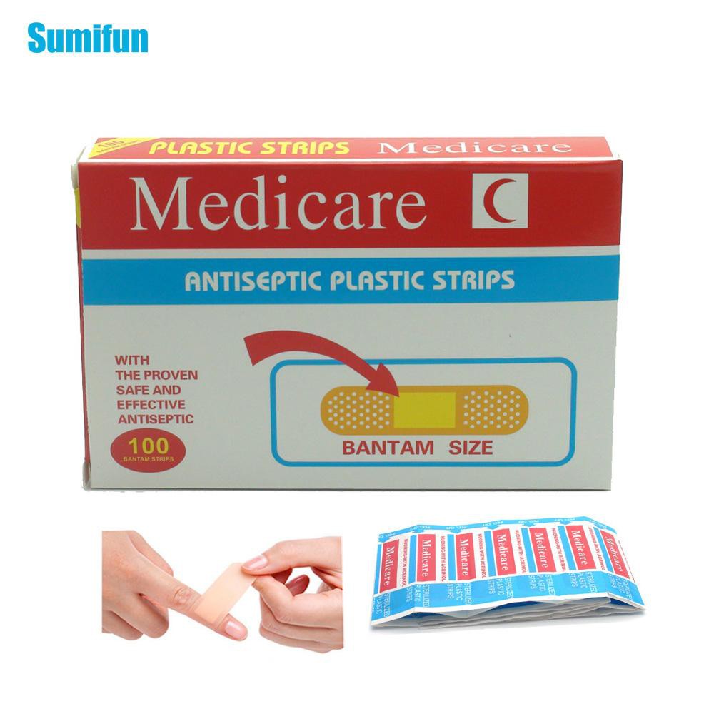พลาสเตอร์ยา ปิดแผล Medicare จำนวน 100 แผ่น มีตัวยา Acrinol | Shopee ...