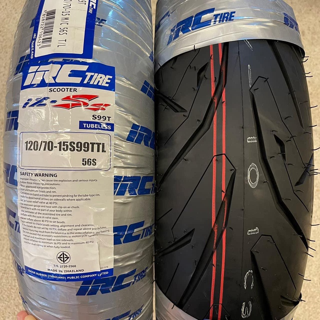 ยาง IRC Forza300 Forza350 , Xmax300 120/70-15 , ADV350 140/70-14 iZ-Ss S99T TL ยางIRC รุ่น Iz-ss ...