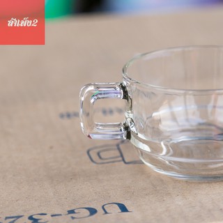 [ร้านสำเพ็ง2] UG-329 แก้วน้ำ กาแฟ เหล้า เบียร์ มีหู ก้นกลม แพ็ค12ใบ ...