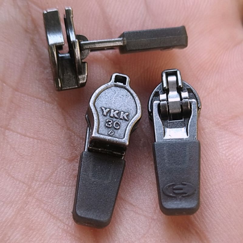 หัวซิป 10-100 ชิ้น เบอร์ 3 YKK Reverse Sirwal Bag WP Pocket Rubber Head ...