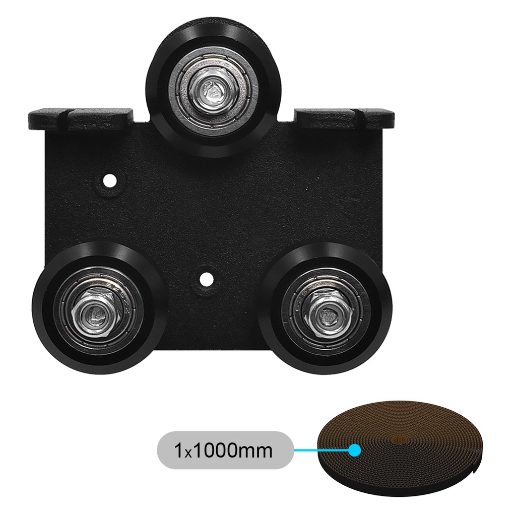 Upgrade Extruder Back Support Plate with 3pcs POM Pulley and 1 Meter ...