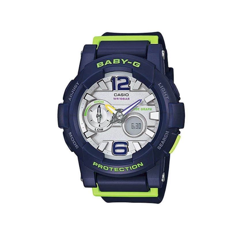 Casio Baby-G นาฬิกาข้อมือ สายเรซิ่น รุ่น BGA-180-2 - Blue | Shopee Thailand