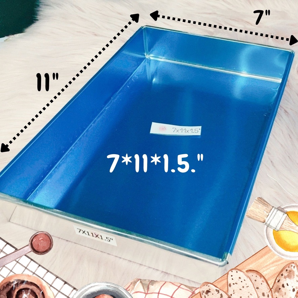 ถาด นอบขนมอลูมิเนียม เขนาด7*11*1.5" | Shopee Thailand