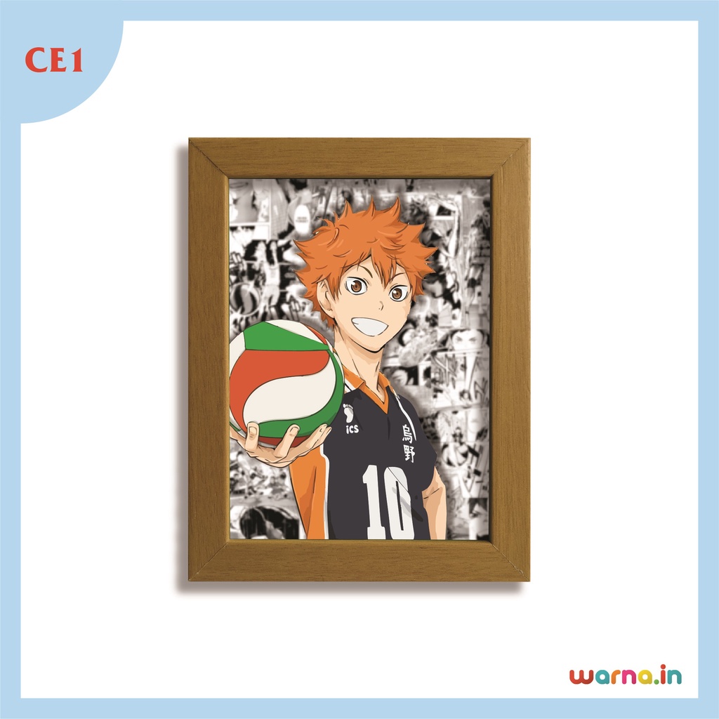 Haikyuu - Vector ศิลปะการออกแบบตกแต่งผนังกรอบไม้ | Shopee Thailand