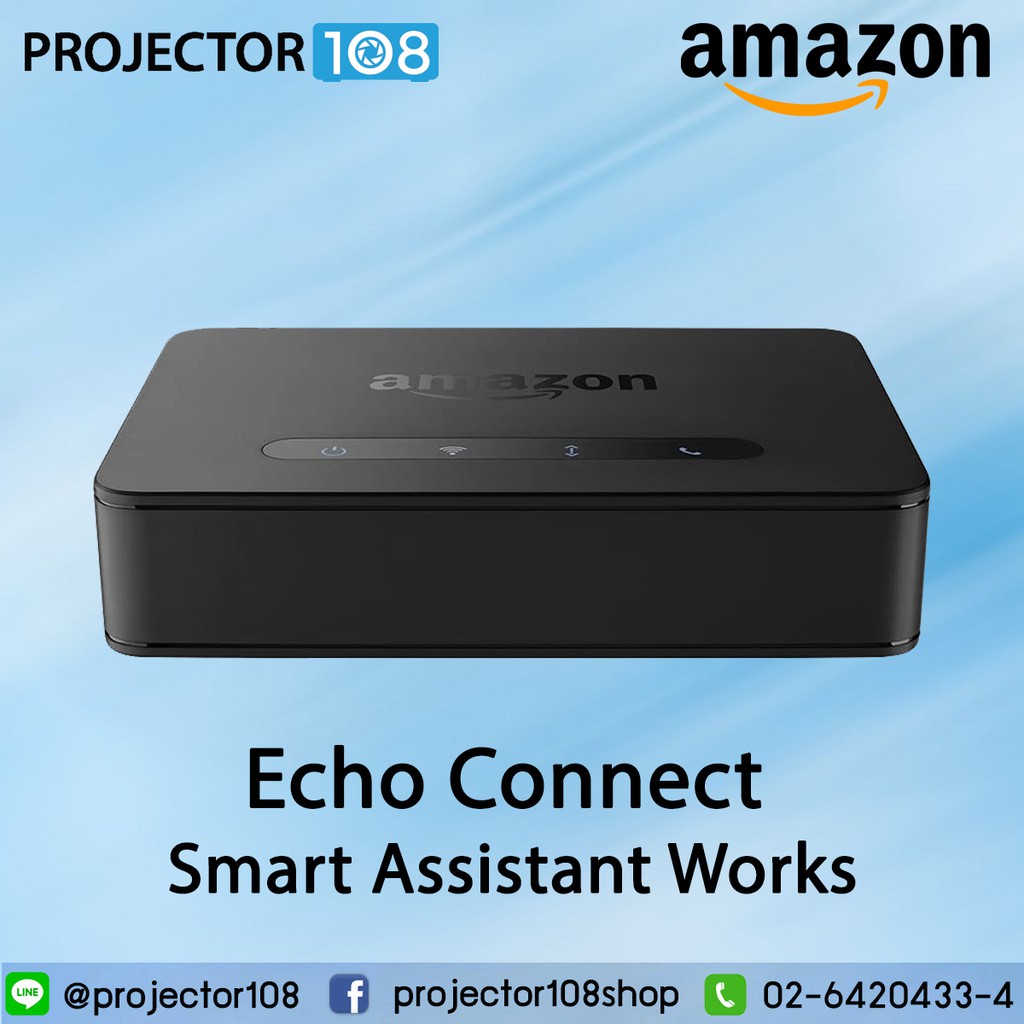 Amazon Echo Connect Smart Assistant Works with Alexa enable (device and home phone service ...