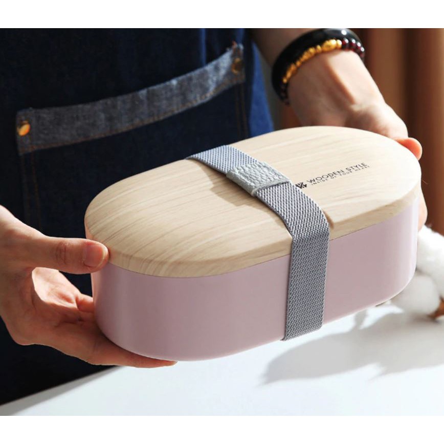 Wooden Lunch Box รุ่นวงรี | Shopee Thailand