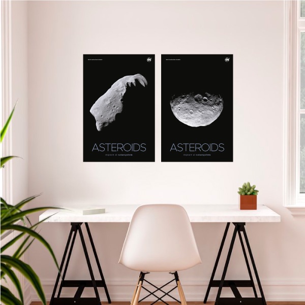 ดาวเคราะห์น้อย - Asteroids Poster - NASA ภาพจากนาซ่า our solar system ...