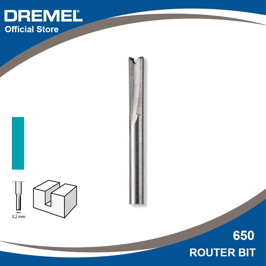 ดอกเราเตอร์ Dremel HSS 650 (3.2 มม. x 1 ชิ้น/Pkt) | Shopee Thailand