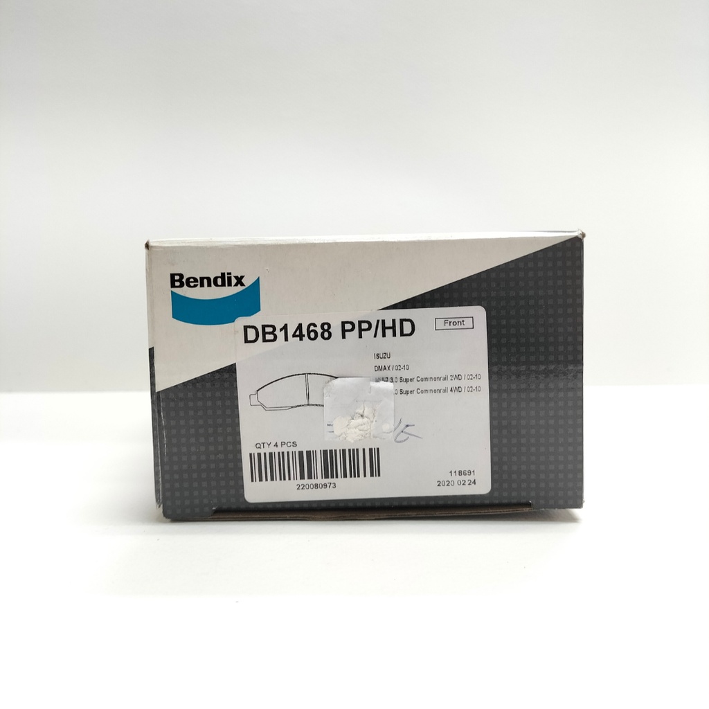 ผ้าเบรก Bendix HEAVY DUTY (FRONT) DB1468 สำหรับรถ : อีซูซุ D-MAX 2.5 DI ...