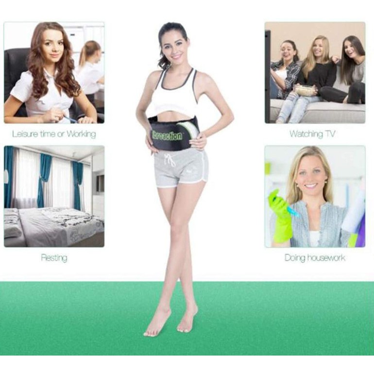 vibroaction slimming belt เข็มขัดสั่นนวดสลายไขมันส่วนเกิน | Shopee Thailand