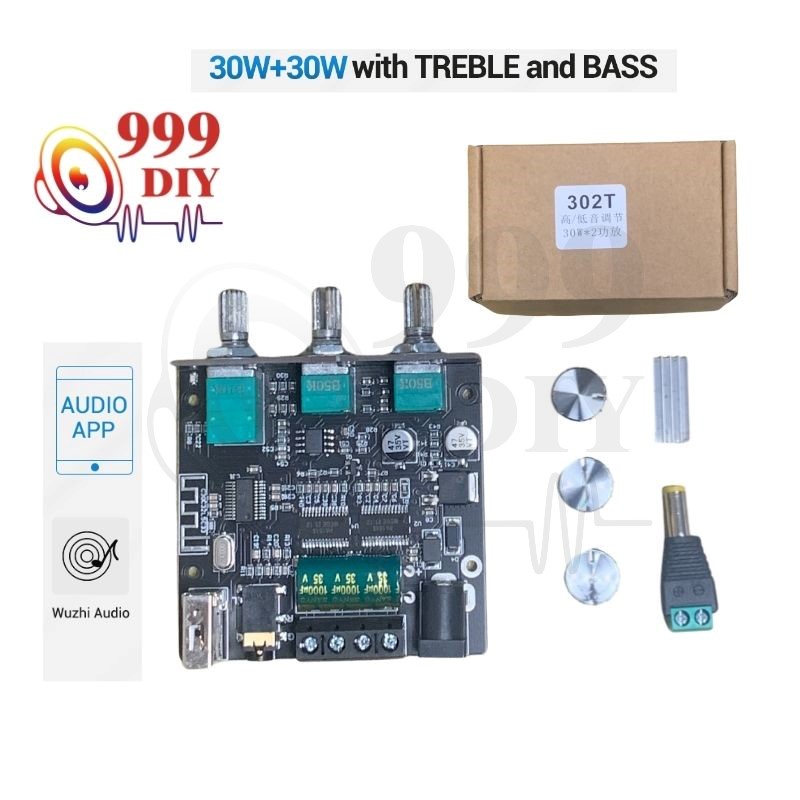 999DIY แอมป์จิ๋ว ZK 302T โมดูลบอร์ดขยายเสียงสเตอริโอดิจิทัล บลูทูธ 5.0 ...