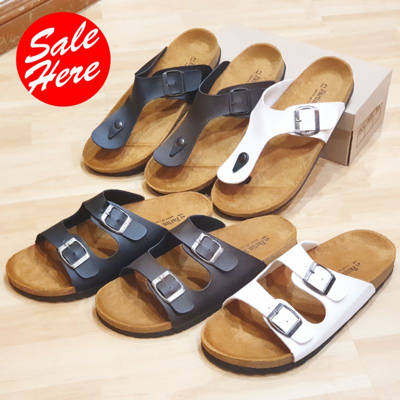 🇧🇪รองเท้าแตะหนัง birken style แบบหนีบและแบบสวม | Shopee Thailand