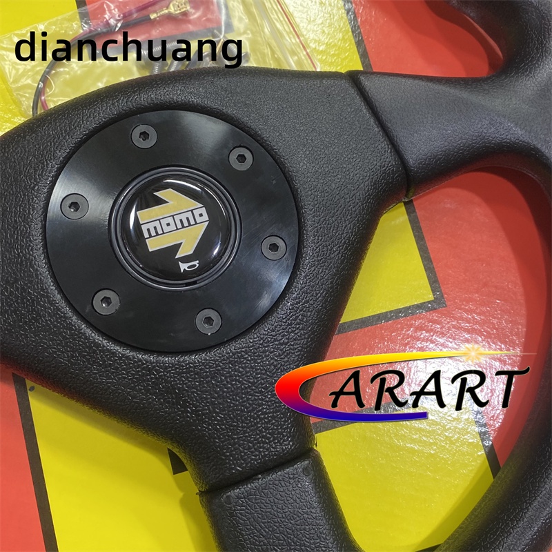 พวงมาลัย Momo Momo Evo 3 พวงมาลัย 14 นิ้ว (350MM) หนัง | Shopee Thailand